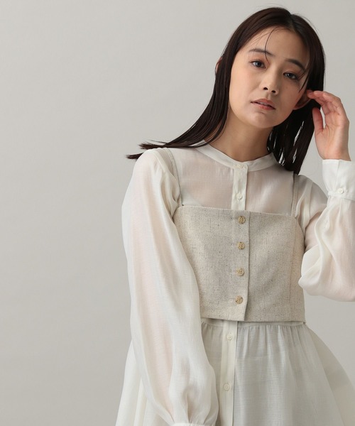 GLOBAL WORK（グローバルワーク）の「MATINEE LINE/カセットアップビスチェ/282514（ベスト）」 - WEAR