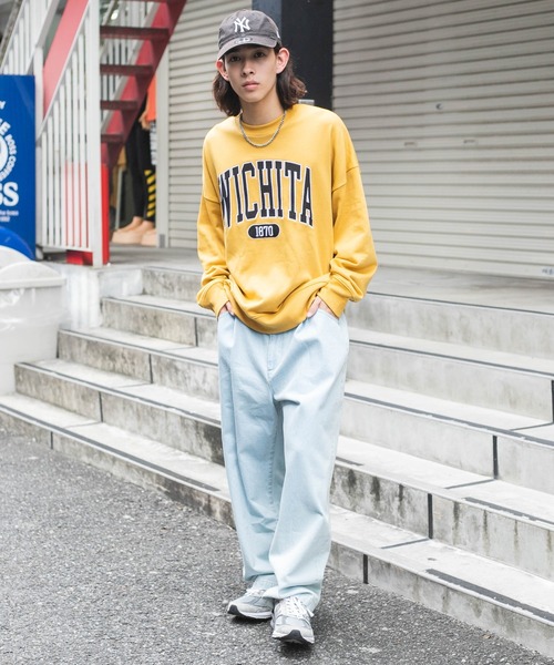 WEGO（ウィゴー）の「WEGO/アクセ付きグラフィックプルオーバー（スウェット）」 - WEAR
