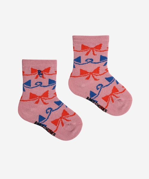 Baby Ribbon Bow all over short socks（ソックス/靴下）｜BOBO CHOSES（ボボショーズ）の ...