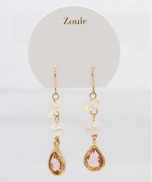 Zoule（ゾーラ）の「Zoule ゾーラ:drop glass ピアス（ピアス（両耳用））」 - WEAR