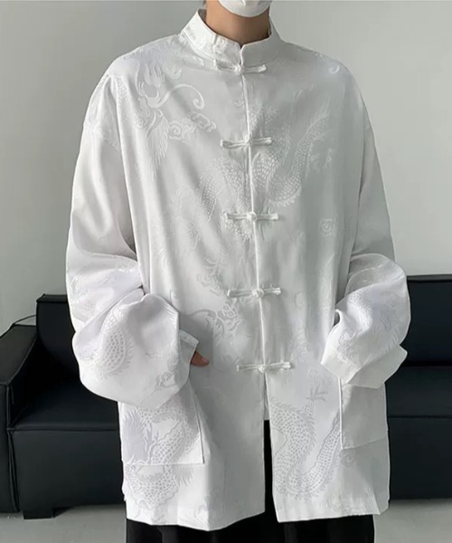 CELENA BEATS（セレナビーツ）の「龍柄 ジャカード チャイナ シャツ（シャツ/ブラウス）」 - WEAR