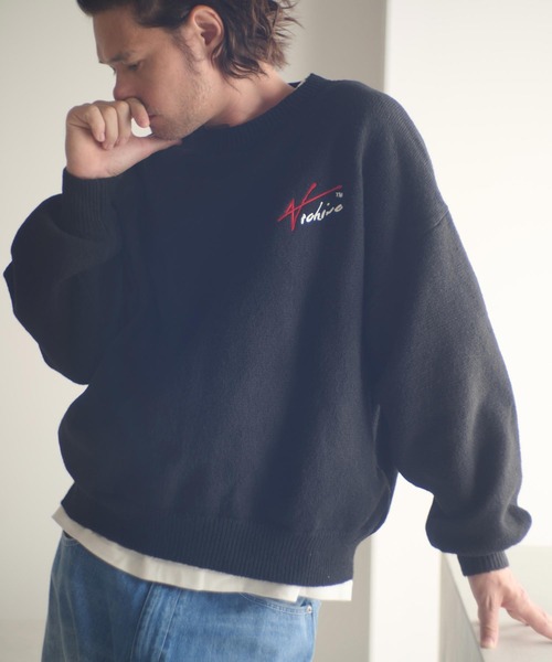 msw1756-archive shaggy crest crewneck ニット(AP2521027)（ニット/セーター）｜ADAM ...