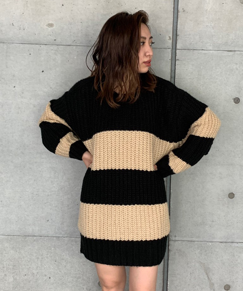 ENVYM（アンビー）の「ボーダーKNIT PO（ニット/セーター）」 - WEAR