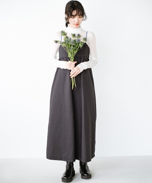 haco!（ハコ）の「haco!×NOKI 花をまとうコラボシリーズ【エリンジューム】配色キャミワンピース（ワンピース）」 - WEAR