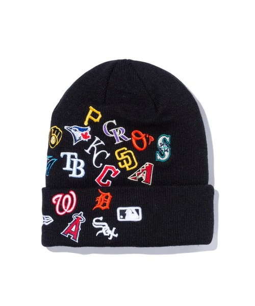 NEW ERA（ニューエラ）の「NEW ERA/ニューエラ Basic Cuff Knit Team Logp Allover（ニットキャップ ...