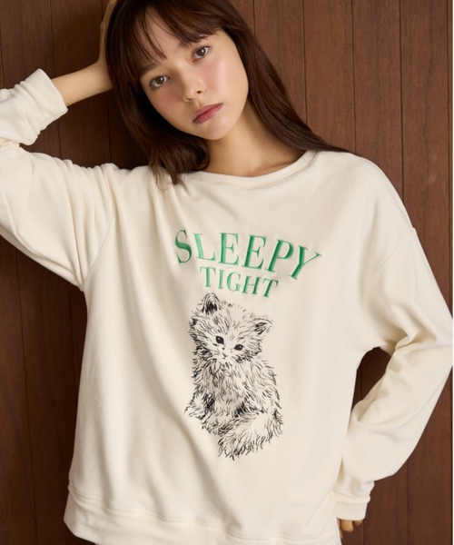 SNIDEL HOME（スナイデルホーム）の「CATモチーフトップス（ルームウェア/パジャマ）」 - WEAR