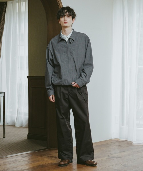 セール】CHECK ZIP UP SHIRT JACKET / チェックジップアップシャツ