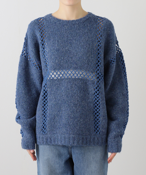 セール】カギアミキリカエニットプルオーバー（ニット/セーター