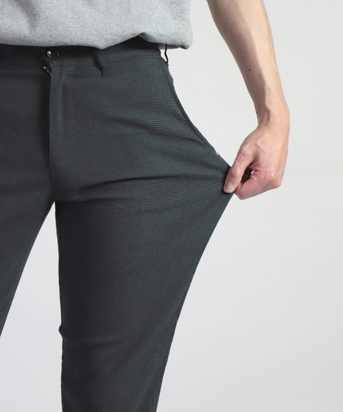 SPELLBOUND（スペルバウンド）の「[SPELLBOUND / スペルバウンド] リネンストレッチチェック アンクルテーパーﾄﾞトラウザー（その他パンツ）」 - WEAR