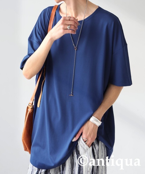 antiqua（アンティカ）の「とろみTシャツ（Tシャツ/カットソー）」 - WEAR
