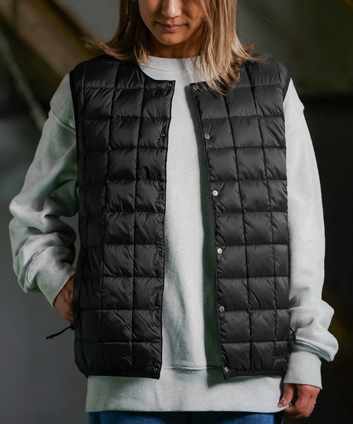 TAION マウンテンアクティブクルーネックインナーダウンベスト 900FP