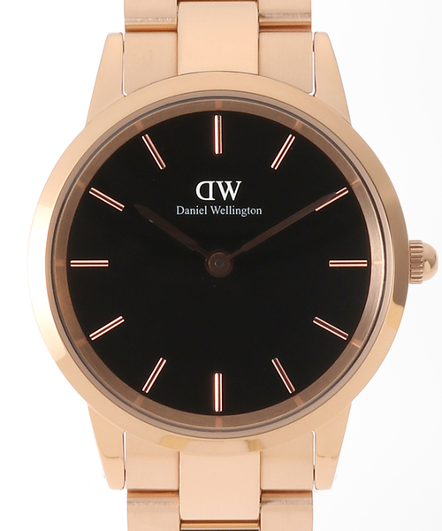 Daniel Wellington（ダニエルウェリントン）の「DW00100212 ICONIC LINK 32RG Black（アナログ腕 ...