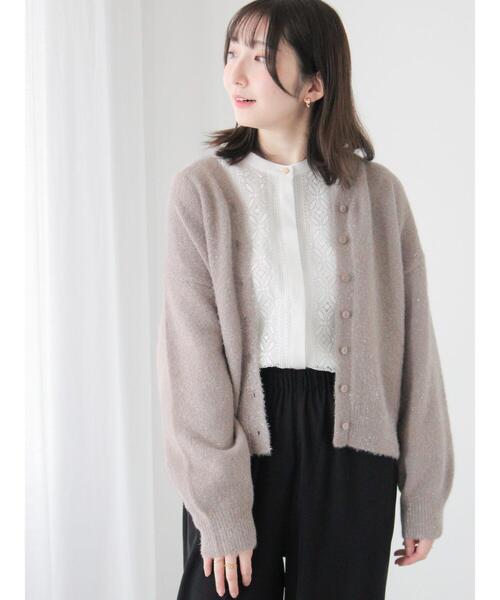 【セール】前後2WAYラメシャギーカーディガン（カーディガン/ボレロ）｜Te chichi TERRASSE（テチチテラス）のファッション通販 - ZOZOTOWN