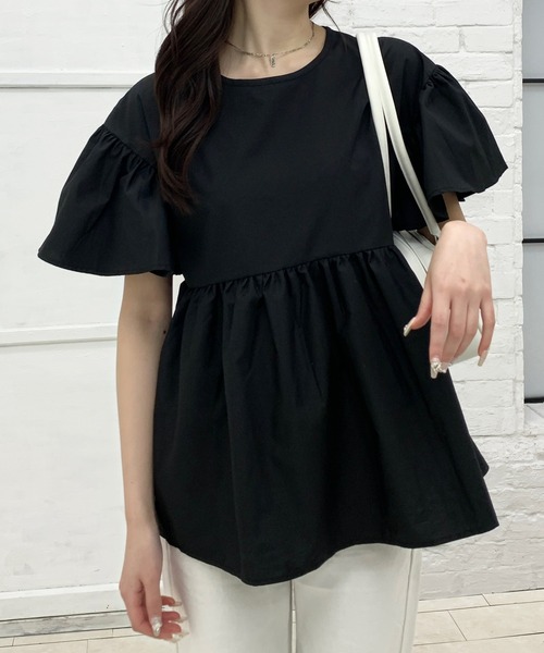 Teem Store（チームストア）の「バルーン袖ティアード半袖ブラウス（シャツ/ブラウス）」 - WEAR