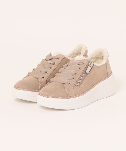 セール】レースアップボアスニーカー（スニーカー）｜UnReef