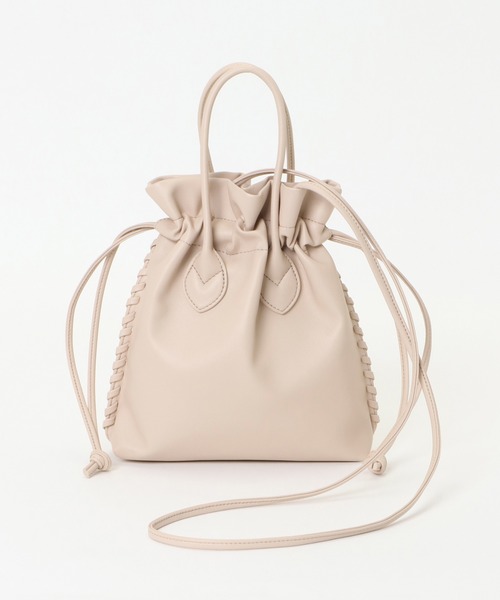 ikka（イッカ）の「PUかがりミニショルダーバッグ（ショルダーバッグ）」 - WEAR