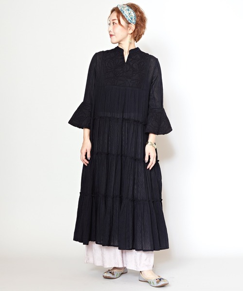 チャイハネ】インティアティアードワンピース（ワンピース