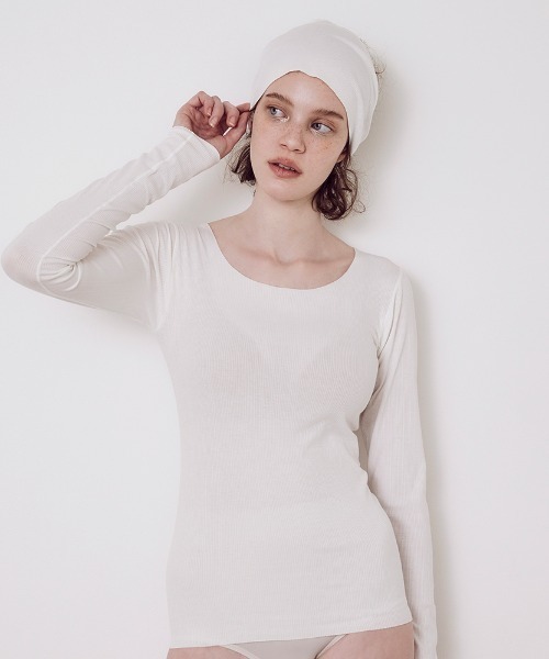 【セール】eCALME/エカルム RIB CUTOFF 汗取り付き長袖インナー（インナーウェア/肌着）｜eCALME（エカルム）のファッション ...