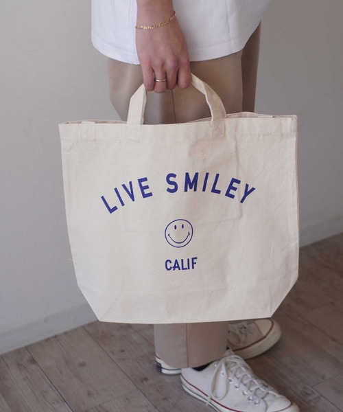 RiNc（リンク）の「【 LIVE SMILEY / ライブスマイリー 】 LIVE SMILEY SHOULDER 2WAY TOTE ...