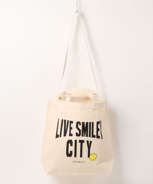 RiNc（リンク）の「【 LIVE SMILEY / ライブスマイリー 】 LIVE SMILEY SHOULDER 2WAY TOTE ...