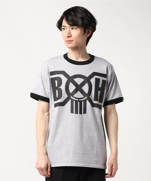 BOUNTY HUNTER（バウンティーハンター）の「BxH LOGO Trim Tee（Tシャツ/カットソー）」 - WEAR