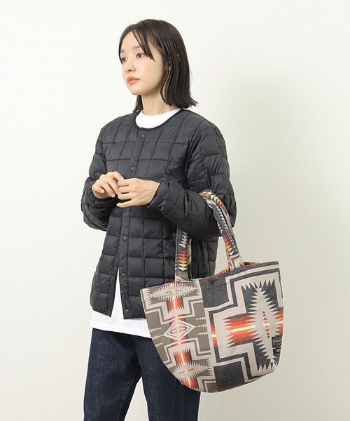 TAION × PENDLETON/ タイオン トートバッグ バッグ × ペンドルトン】 ペンドルトン ASYMME LUNCH TOTE M アシンメトリー ランチトート HARDING ...