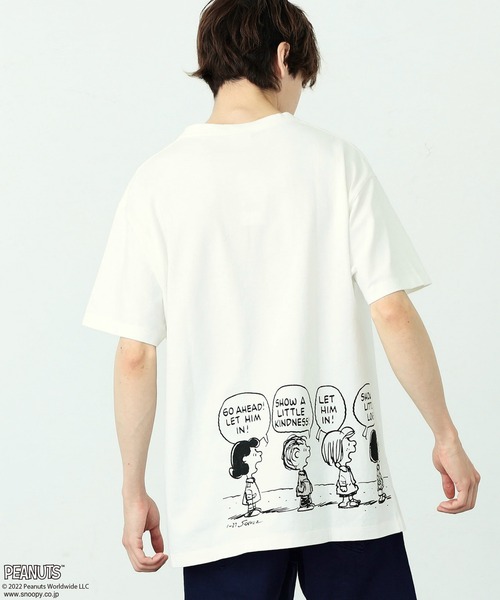 Lee（リー）の「PEANUTS BACK PRINT TEE CHARLIE BROWN（Tシャツ/カットソー）」 - WEAR