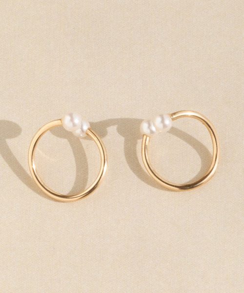 【セール】【K14GF】フープテンションイヤリング（イヤリング）｜Phoebe（フィービィー）のファッション通販 - ZOZOTOWN