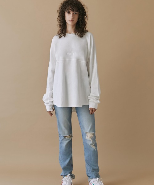 ONEXONE（ワンフォーワン）の「ONEXONE/ワンフォーワン LOGO LONG SLEEVE T-SHIRTS Tシャツ（Tシャツ ...