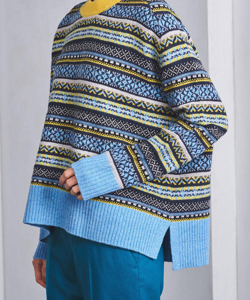 UNITED ARROWS（ユナイテッドアローズ）の「UGSC/BS ノルディック柄 ニット（ニット/セーター）」 - WEAR