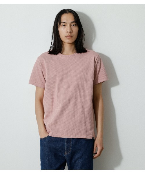 AZUL BY MOUSSY（アズールバイマウジー）の「POPCORN JACQUARD C/N TEE/ポップコーンジャガードクルーネックT ...