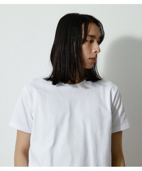 AZUL BY MOUSSY（アズールバイマウジー）の「POPCORN JACQUARD C/N TEE/ポップコーンジャガードクルーネックT ...