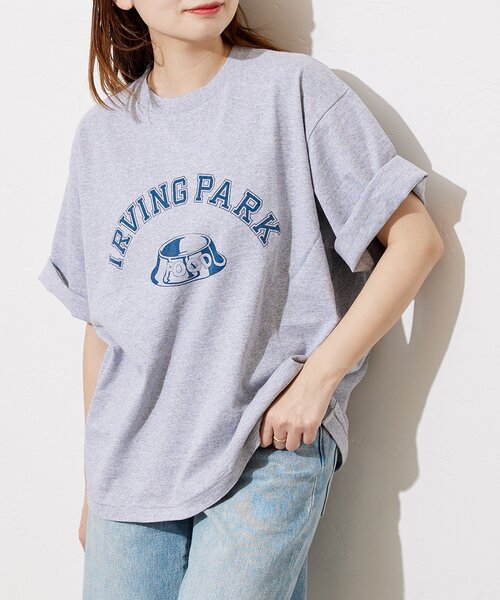 JOURNAL STANDARD（ジャーナルスタンダード）の「【HANDTEX/ハンドテックス】ロゴプリントTシャツ（Tシャツ/カットソー）」 - WEAR