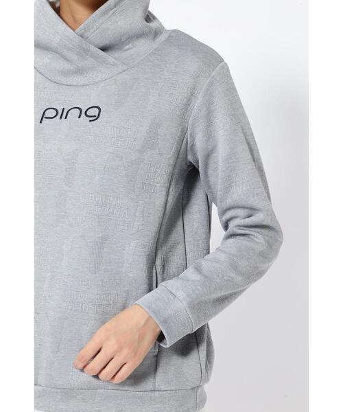 PING（ピン）の「【PING APPAREL】Mr.PINGアルファベットシャドー柄 長袖ハイネックカットソー ＜NATIVE ...