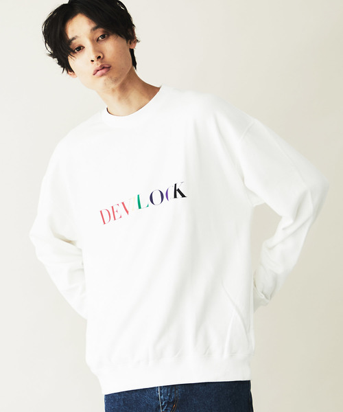 DEVILOCK（デビロック）の「【DEVILOCK】《別注》ビッグシルエット カラフル ロゴ プリント スウェット トレーナー（スウェット）」 - WEAR