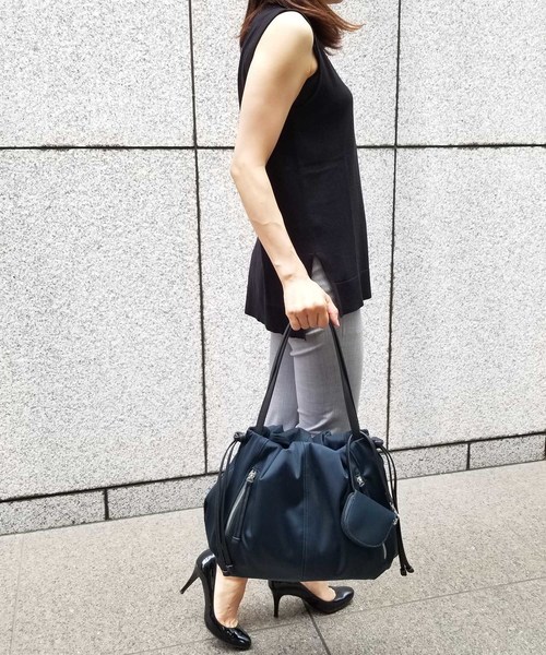 LS Scene（エルエスシーン）の「【LS Scene/エルエスシーン】 ショルダーバッグ ナイロンギャザー（ショルダーバッグ）」 - WEAR