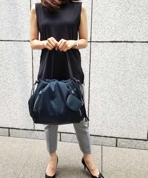 LS Scene（エルエスシーン）の「【LS Scene/エルエスシーン】 ショルダーバッグ ナイロンギャザー（ショルダーバッグ）」 - WEAR