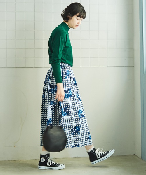 bulle de savon（ビュルデサボン）の「imari×tsubaki プリントスカート（スカート）」 - WEAR