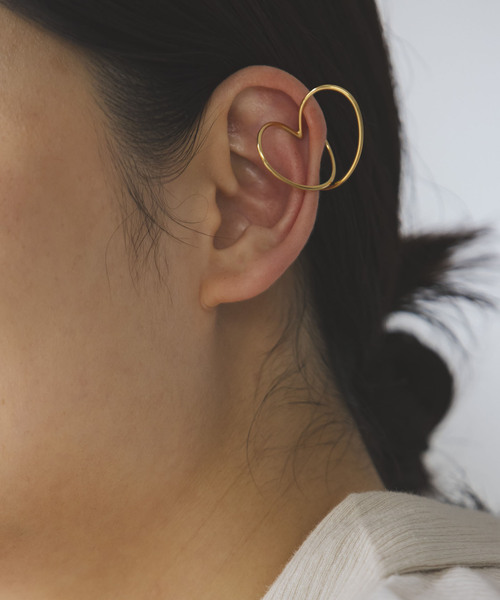 in mood/インムード HEART line-EAR CUFF(ゴールド)（イヤーカフ）｜NOBLE（ノーブル）のファッション通販 ...
