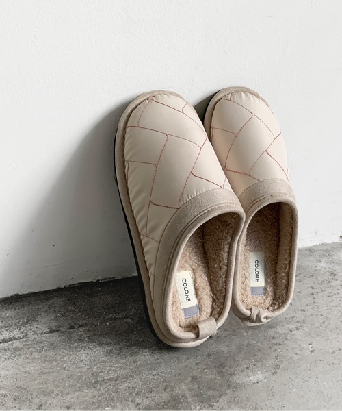 nicott（ニコット）の「NC:CLキルティング ボアシューズ（ルームシューズ/スリッパ）」 - WEAR