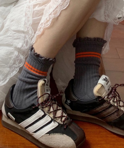 frill line socks（ソックス/靴下）｜Vipoa（ヴィポア）のファッション通販 - ZOZOTOWN