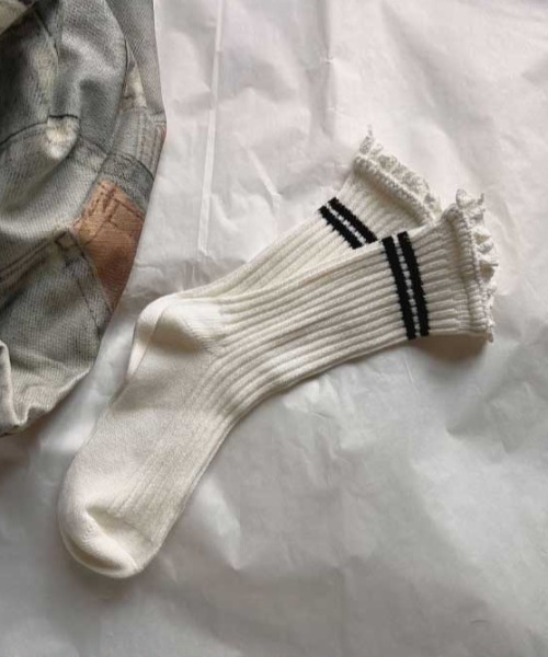 frill line socks（ソックス/靴下）｜Vipoa（ヴィポア）のファッション通販 - ZOZOTOWN