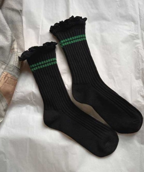 frill line socks（ソックス/靴下）｜Vipoa（ヴィポア）のファッション通販 - ZOZOTOWN