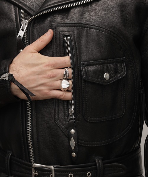 schott（ショット）の「Schott/ショット/528US COW NEW NAKED D-POCKET RIDERS/ニューネイキッド ...