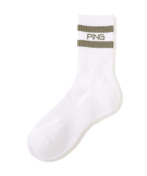 【PING APPAREL】PINGロゴラインミドルソックス ＜PERFORMANCE＞ (MENS)（ソックス/靴下）｜PING（ピン）の ...
