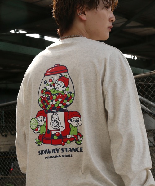 SIDEWAY STANCE（サイドウェイスタンス）の「【SIDEWAY STANCE】オリジナル グラフィック プリント ロンT（Tシャツ/カットソー）」 - WEAR