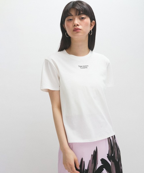 ADAM ET ROPE'（アダムエロペ）の「INNOCENCEエンブロイダリーTee（Tシャツ/カットソー）」 - WEAR