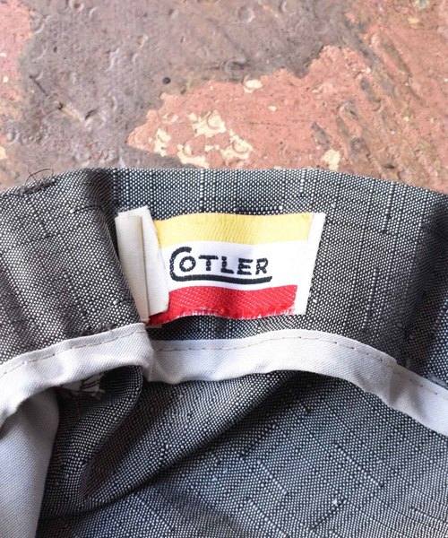 VINTAGE（ヴィンテージ）の「【ヴィンテージ古着】80's COTLER カスリ柄 シルバー スラックス パンツ（スラックス）」 - WEAR