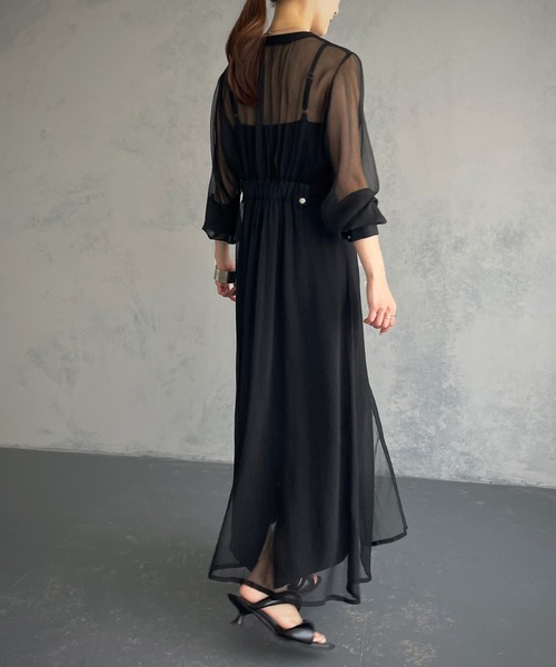 &g'aime（アンジェム）の「【&g’aime】シアーガウンワンピース（ワンピース）」 - WEAR