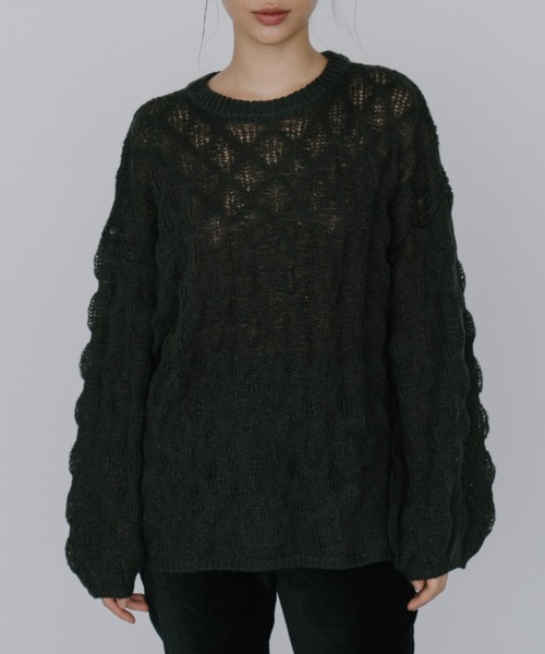 duei（デュイ）の「シアーオーバーニット（ニット/セーター）」 - WEAR